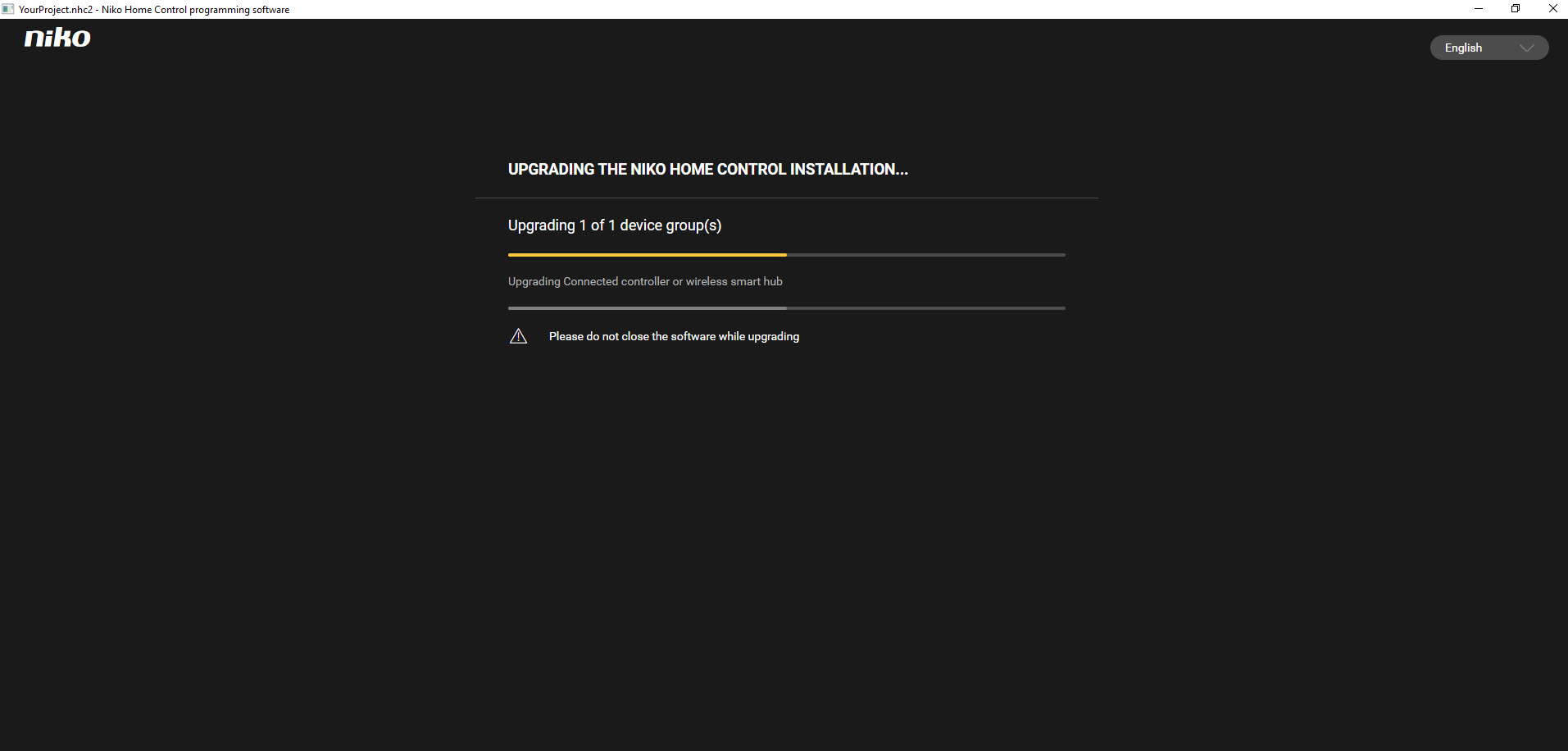 3.3 Connecteer en upgrade jouw Niko Home Control II installatie