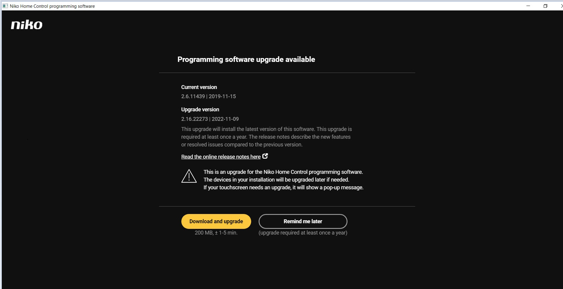 3.3 Connecteer en upgrade jouw Niko Home Control II installatie