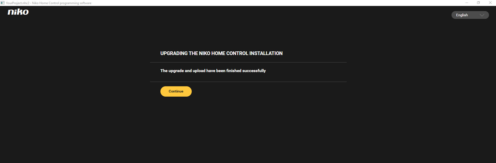 3.3 Connecteer en upgrade jouw Niko Home Control II installatie